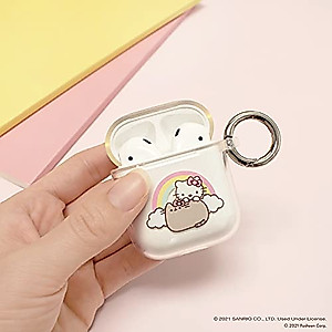 iFace Cute Clear Case Designed for AirPods 1 and 2 - Hello Kitty Pusheen [Limited Edition] [Wireless Charging Compatible]
