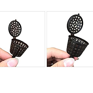 Hemoton 20pcs Bonsai Fertilizer Box Mini Automatic Planting Fertilizers Baskets Slow Release Fertilization Container for Bonsai Plant Food Pellet Flower Size S