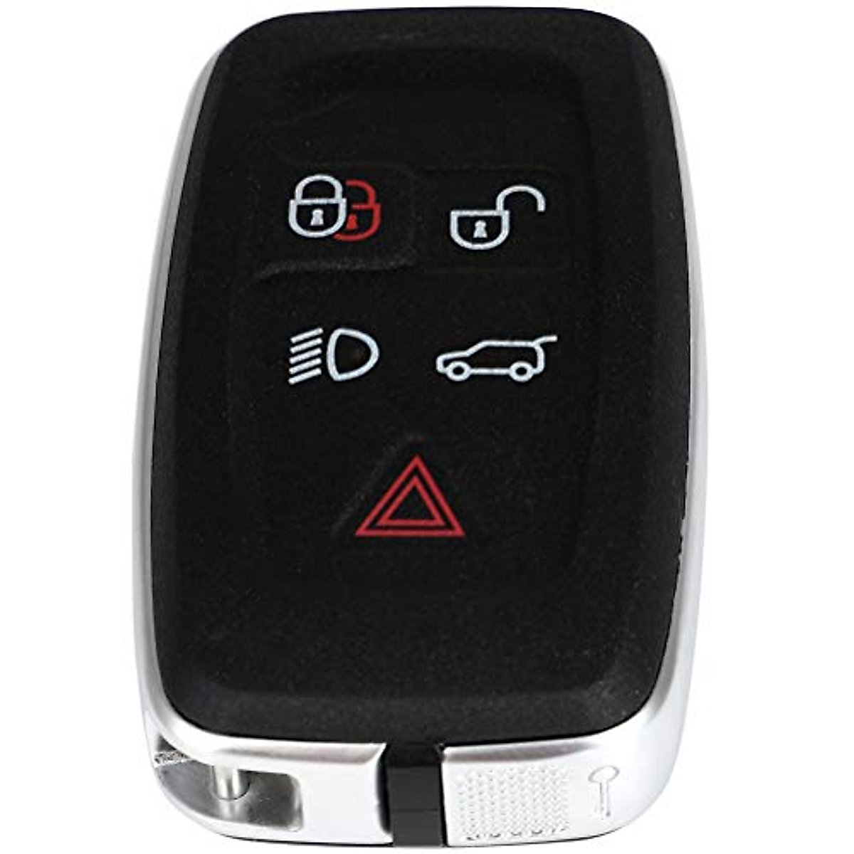 ANGLEWIDE Car Key Fob Keyless Entry Remote SHELL CASE Replacement for 10-15 for LR4 10-15 for/Sport (FCC Q0EWNTA2MA) 5 Buttons 1pad