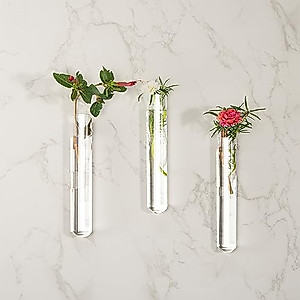 BKMAMLAB Glass Test Tube Set 24pcs 80ml Glass Test Tubes 25 x 200mm with Cork Stoppers and 1pcs 24 Holes Plastic Tubes Rack for Test Lab Tubes