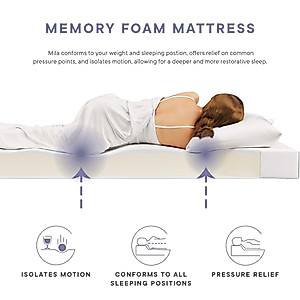 Modway Mila 6” Twin XL Mattress - Firm 6 Inch Twin XL Mattress - 10-Year Warranty White