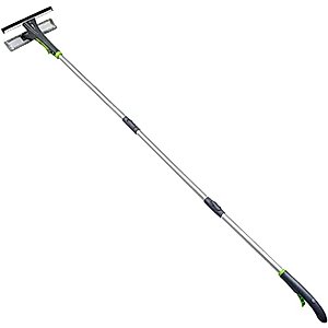 Amazon Basics Extendable Window Squeegee with Spray, Aluminum Extension Pole, 49 to 69 Inch