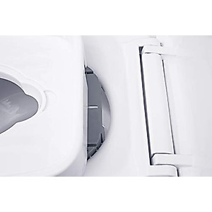 Delta Children PerfectSize Potty - Made with Eco-Friendly Recycled Ocean Material, White/Grey