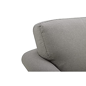 Amazon Brand – Stone & Beam Balkan Contemporary Rolled-Arm Sofa Couch, 91"W, Light Grey