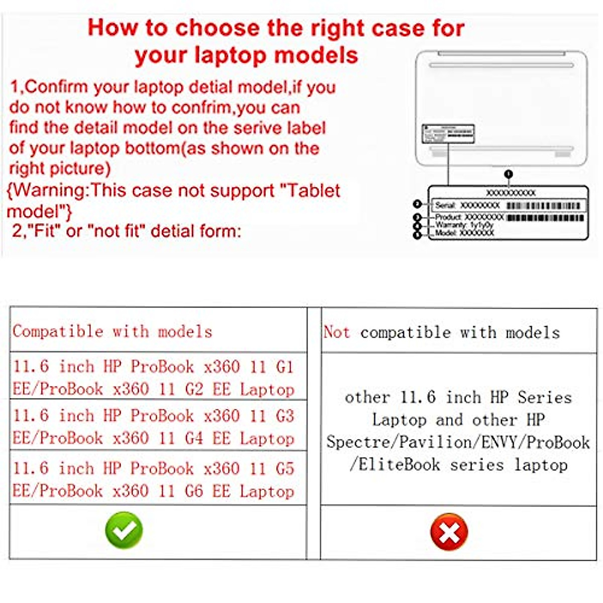 Alapmk Protective Case Cover for 11.6" HP ProBook x360 11 G1 EE /G2 EE /G3 EE / G4 EE /G5 EE /G6 EE/G7 EE Series Laptop(Warning:Not fit HP Other 11.6 inch Laptop),Love Tree