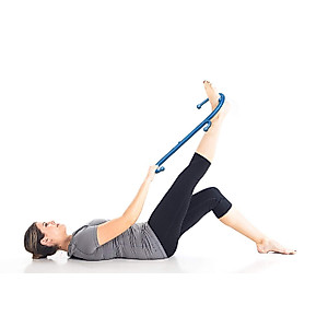 LiBa Back and Neck Massager - Trigger Point Massage Tools for Pain Relief and Self Massage Hook Therapy Handheld Back Neck Shoulder Massager Blue - Gift for Women & Men