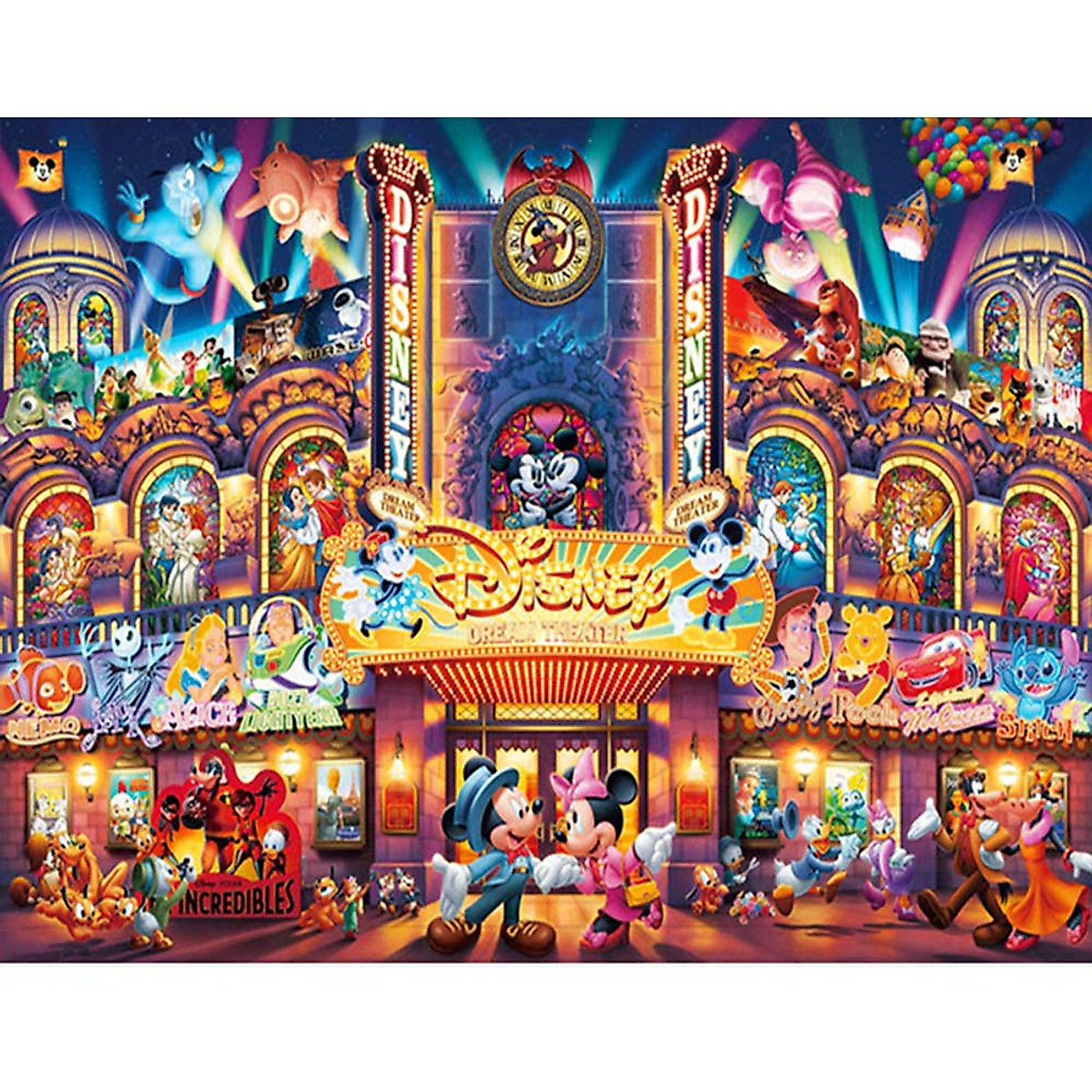 GAGMKXN 5D Diamond Painting Paint by Numbers Kits for Adult,Cartoon Park Round Full Drill Crystal Rhinestone Embroidery Cross Stitch Arts Craft Canvas Supply DIY Gift for Home Wall Decor(16"X12")