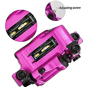 1 Pair Front & Rear HB-100 MTB Bike Hydraulic Disc Brake Calipers Aluminum Alloy Mountain Bike Road Bicycle Line Pulling Brake Clamp (Color : Purple, Size : Only Front)