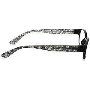 Foster Grant Kyra Reading Glasses, Black/Transparent, 59 mm