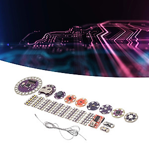 Breadboards Starter Kit 2.7V-5.5V Electronics Component Starter Kit Breadboard Jumper Wires Kit Conductive Thread Set Electronic Fun Kit Development Board