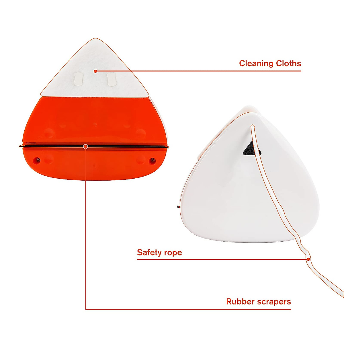 eazer Magnetic Window Cleaner, Double-Sided Window Cleaning Equipment, Outside Window Cleaner, 6-Gear Adjustable for High-Rise Window Cleaning(Fits 0.12''-1.26'' Thickness)