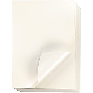 Ivory Metallic Paper - 96-Pack Shimmer Papers, Double Sided, Laser Printer Compatible, Perfect for Weddings, Baby Showers, Birthdays, Craft Use, 8.5 x 11 Inches
