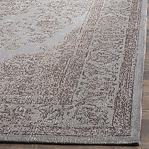 SAFAVIEH Classic Vintage Collection 8' x 10' Grey CLV121D Oriental Medallion Cotton Area Rug