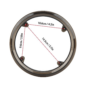 VGEBY Bike Chain Guards, Sprocket Protective Cover with 4 Holes Plastic Bike Chainwheel Protective Guard Cover Black Bike Chain Guard Bike Chain Guard Cover