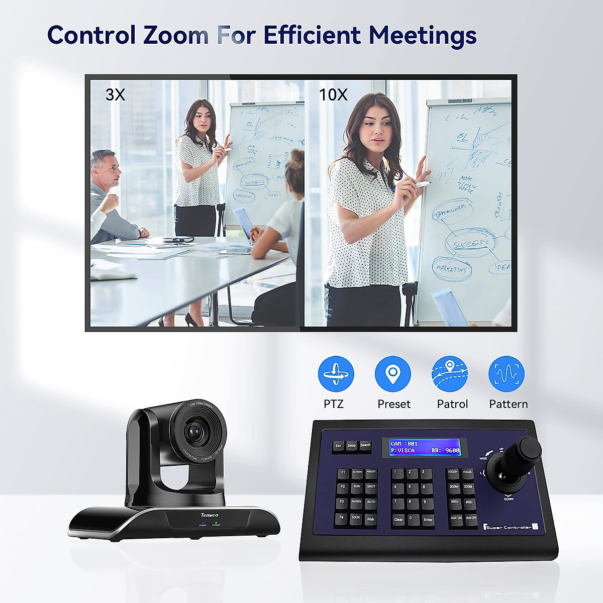 Tenveo Joystick PTZ controller for Business Meetings,PTZ Controller with joystick operation(TEVO-KZ1)