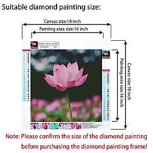 Mxtallup 40x40 Diamond Painting Frames Picture Wood,Display Pictures16x16 Inch/ 40x40 cm with Mat or 18x18 Inch/45x45cm Without Mat, Diamond Embroidery Photo Frame Diamond Art frames Black (TK007)
