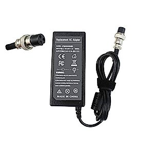 LNOCCIY 48W 24V 2A Scooter Battery Charger for Razor E100 E200 E300 MX350 ZR350 PR200 for Razor Ground Force;Razor Pocket Mod;Sunl Scooter;Mini Chopper;Dirt Quad Bike;Pocket Mod Cable