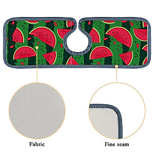 Kitchen Faucet Absorbent Mat 3 Pieces Watermelon Slices Stripes Faucet Sink Splash Guard Bathroom Counter and RV,Faucet Counter Sink Water Stains Preventer