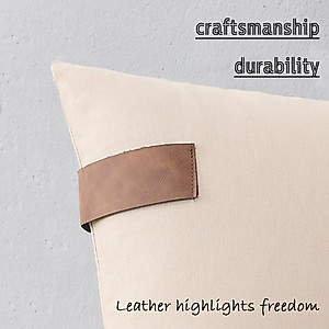 NordECO HOME Set of 2 Throw Pillow Covers - 100% Cotton Soft Decorative Cushion Covers for Bed Home Decoration, 18 x 18, Grey