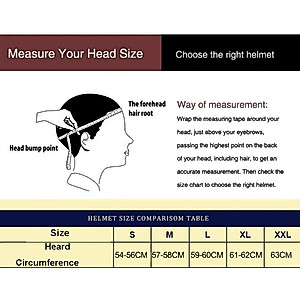 GAOZHE Motorcycle Half Helmet DOT Approved Ultra-Thin Comfortable Beanie Cruising Skull Cap Novelty Small Helmet for Chopper Moped Scooter Motorbike Mopeds Scooters Electric, Large