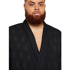 Savage X, Men's Sheer X Smoking Jacket, Black Caviar, M
