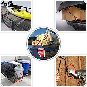 Kayak tie Down Straps Bow and Stern tie Downs Loops Strap Ratchet Rope Canoe Pulley Hanger Anchor Point Tying Kits