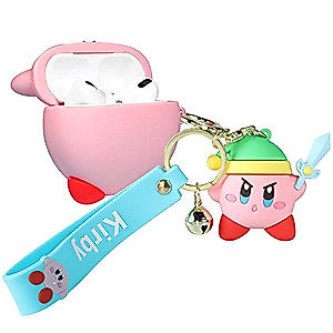 Besoar Keychain Kriy for Airpod Pro 2019/Pro 2 Gen 2022 Case Cartoon Cute Character Kawaii Silicone Design 3D Cover for Airpods Pro Stylish Funny Fun for Girls Boys Teen Kids Cases Air Pods Pro