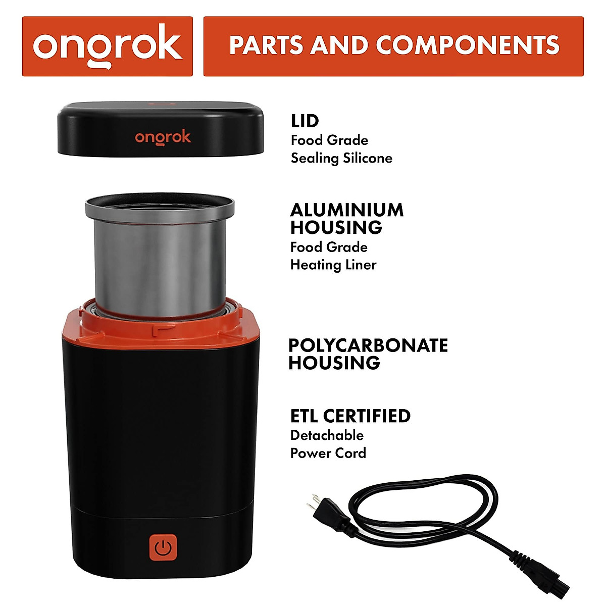 ONGROK Decarboxylator Machine for Herbs, Easy to Use, Decarb Box Device, Minimal Odor, Sleek Design, Durable Body