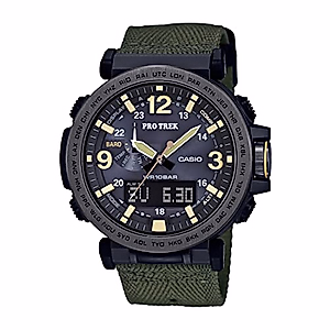 Casio Men's PRG-600YB-3CR PRO TREK Analog-Digital Display Quartz Green Watch (PRG600YB-3)