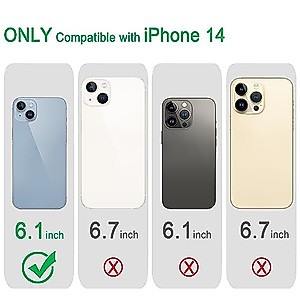 JJGoo Compatible with iPhone 14 Case Clear, Soft Shockproof Protective Slim Thin Phone Bumper Cover Transparent Phone Case
