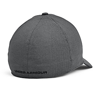 Under Armour Men's Iso-Chill Armourvent Fitted Baseball Cap , Pitch Gray (012)/Black , Large/X-Large