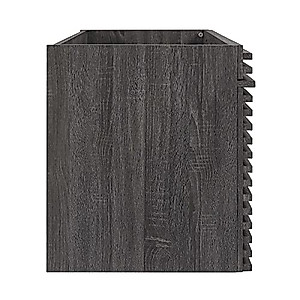 Modway Render 48" Double Sink Compatible (Not Included) Bathroom Vanity Cabinet in Charcoal