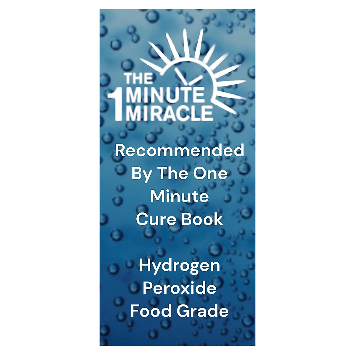 12% H2o2 Hydrogen Peroxide Medical Food Grade - 2 Bottles - 4 oz with Dropper Recommended by The One Minute Cure Book and by Professionals.