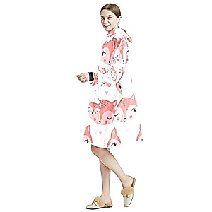 Wearable Blanket Hoodie,Oversized Hooded Blanket Sweatshirt,Foxes Animal