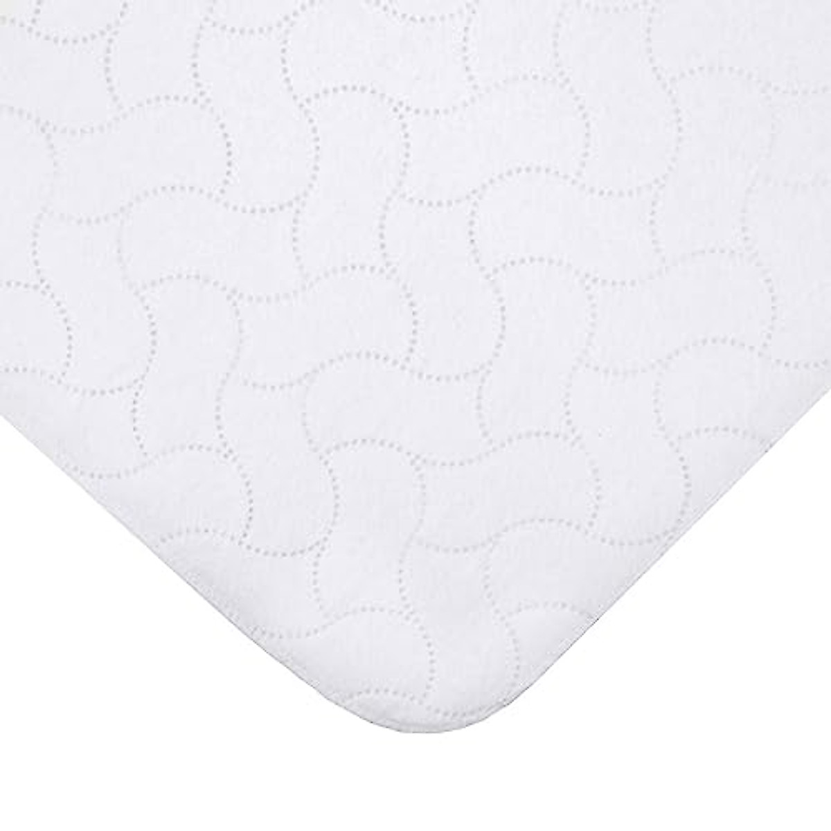 American Baby Company Waterproof Flat Reusable Multi-use Pad Protector, Quilt-Like Multi-use Protective Mattress Pad Cover for Babies, Adults and Pets, White, 27" x 36"