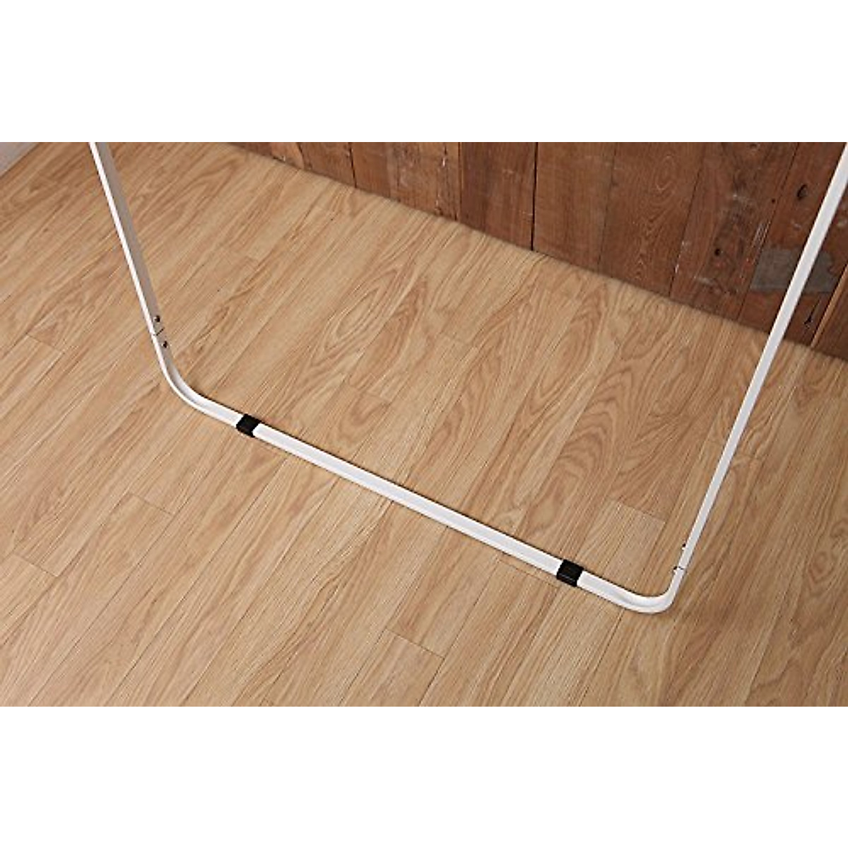 idee Free Standing Leaning Multi-Functional Coat and Shoe Rack, Space-Saving Garment Organizer, EDLR142W