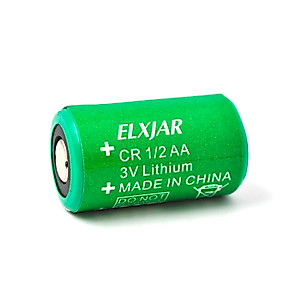 Coonyard (2-Pack) 3V 950mAh 1/2 AA Lithium Cylindrical Battery Replacement for VARTA CR 1/2 AA Series, 6127101301