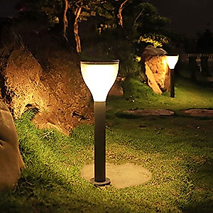 Garden Post Light Solar LED Pillar Light Solar Outdoor Lighting Outdoor Post Light Fixtures Deck Lawn Pillar Lamp for Courtyard Outdoor Street Lamp (21 * 12 * 45cm) (A 21