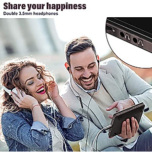 Portable CD Player with Speakers 2000mAh Rechargeable Walkman CD Player Portable with Double 3.5mm Headphones Jack,Small Anti-Skip Personal CD Player Disc Music Player for Car or Home