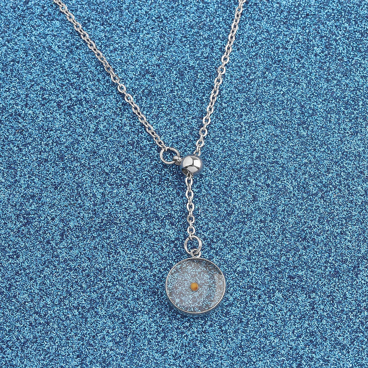 WUSUANED Religious Inspirational Gift Mustard Seed Lariat Necklace Faith Jewelry Christian Gifts For Women