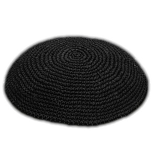 Black All Size Hand Made Yarmulke Jewish Kippah Kipa Judaica Yamaka Kippa Yamakah Yarmulka Hat Men Or Kids (17CM 6.6INCH)