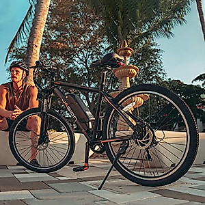 Jasion EB5 Electric Bike for Adults with 360Wh Removable Battery, 40Miles 20MPH Commuting Electric Mountain Bike with 350W Brushless Motor, Shimano 7 Speed, 26" Tires and Front Fork Suspension