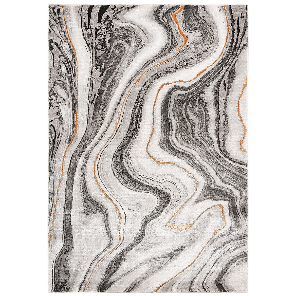 SAFAVIEH Craft Collection Accent Rug - 4' x 6', Grey & Gold, Modern Abstract Design, Non-Shedding & Easy Care, Ideal for High Traffic Areas in Entryway, Living Room, Bedroom (CFT819F)