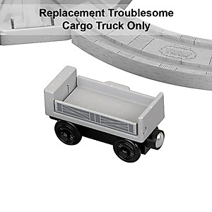 F-Price Replacement Part for Thomas and Friends Wooden Lift and Load Cargo Train Set - GGH31 ~ Replacement Cargo Car ~ Troublesome Truck Gray, White