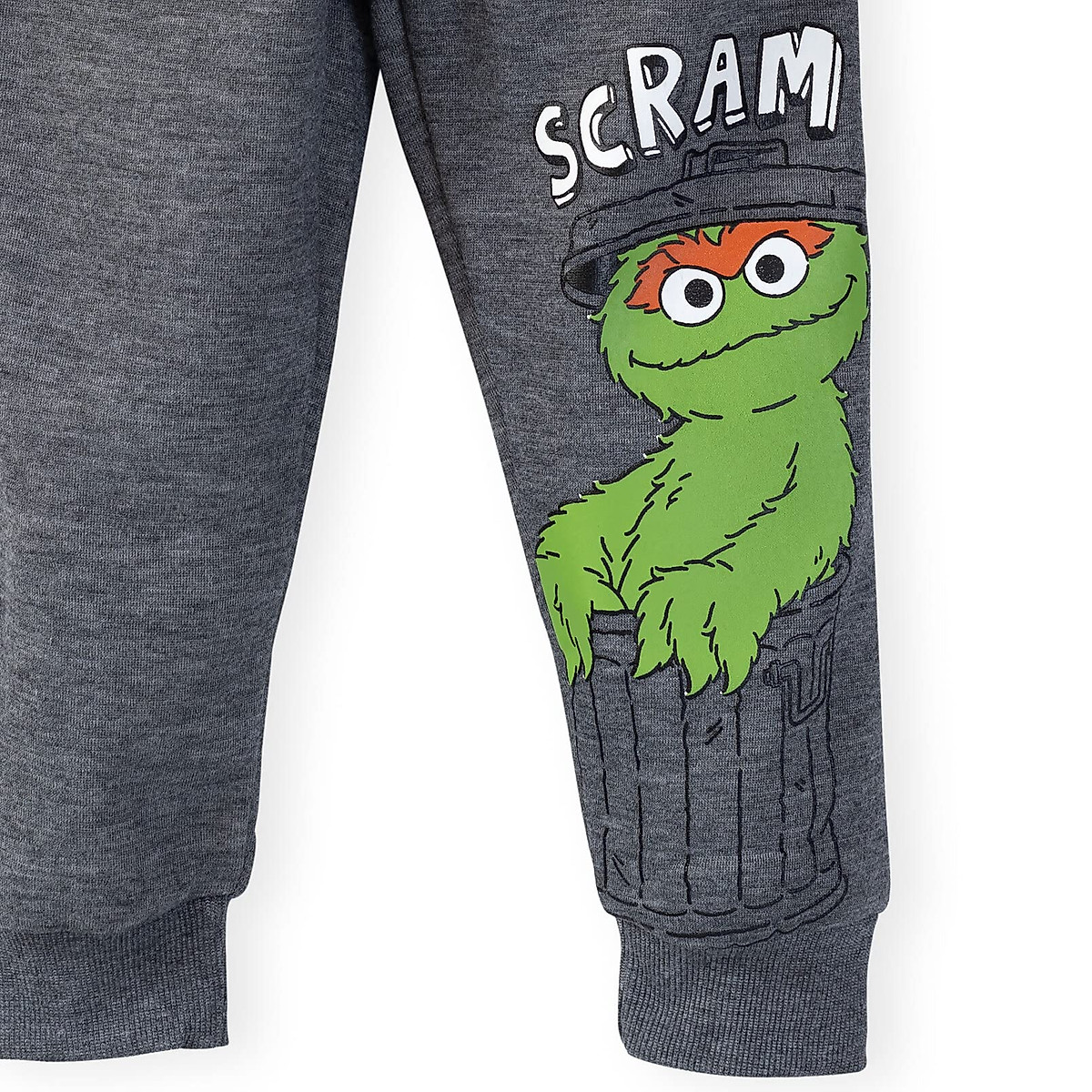 Sesame Street Elmo Cookie Monster Oscar The Grouch Toddler Boys Fleece 3 Pack Pants Blue/Gray/Red 2T