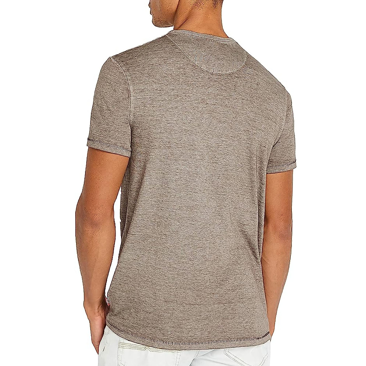 Buffalo David Bitton mens Short Sleeve Kasum Henley Shirt, Ardent, Medium US