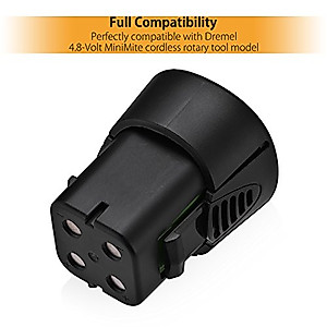 Powerextra 7300 Replacement Battery Compatible with Dremel 755-01 Battery 3000mAh 4.8V for 7300-N/8, 7300-PT Pet Nail Grooming Tool (May not fit for Dremel 7400, 7500, 755, 750)