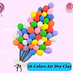 36 Colors Air Dry Clay,Ultra Light Modeling Clay,DIY Magic Clay with Tools for Arts and Crafts,Gifts,Kids