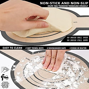 Silicone Bread Sling Oval and Round for Dutch Oven, KITMAL Non Stick Reusable Silicone Baking Mat with Long Handles Sourdough Bread Baking Supplies and Making Tools, Gray