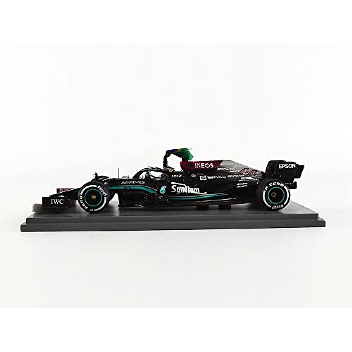 Mint Models Lewis Hamilton F1 Winner Brazilian Grand Prix 2021 Scale Model in 1:43 Scale by Spark